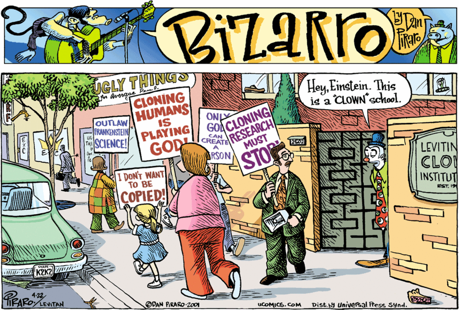 Bizarro Comic Strip 2001-04-22 | Comics Kingdom
