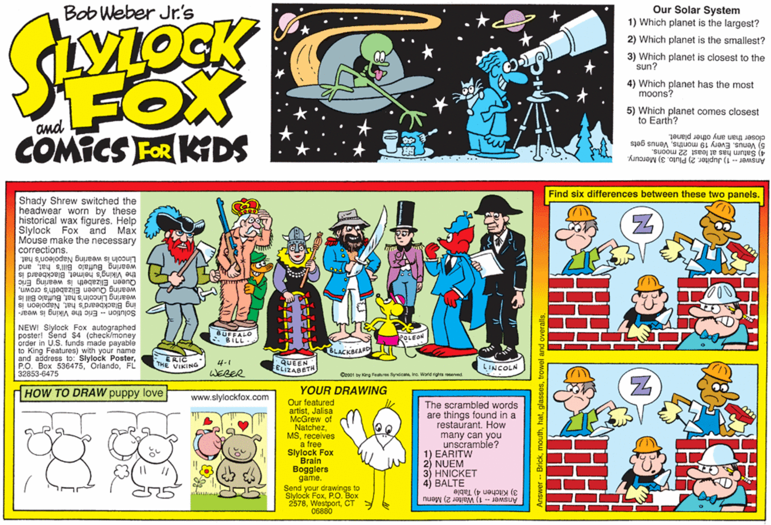 Slylock Fox Comic Strip 2001-04-01 | Comics Kingdom