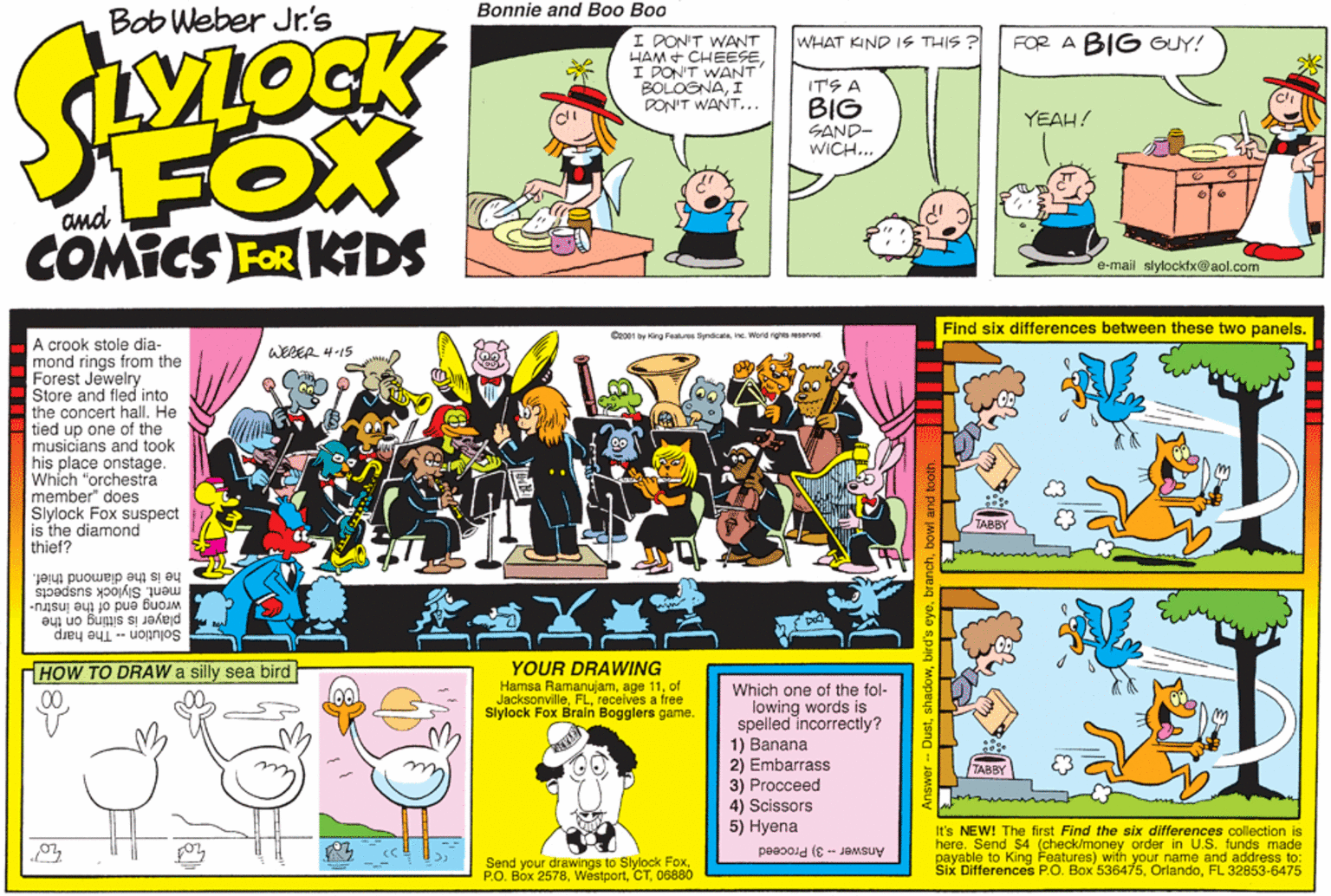 Slylock Fox Comic Strip 2001-04-15 | Comics Kingdom