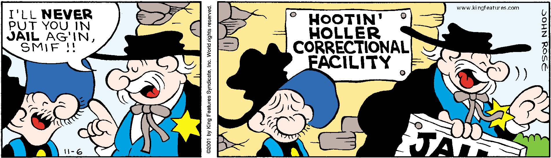 Barney Google And Snuffy Smith Comic Strip 2001-11-06 | Comics Kingdom