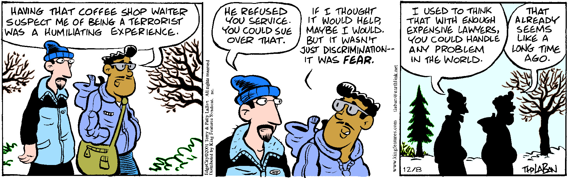 Edge City Comic Strip 2001-12-08 | Comics Kingdom