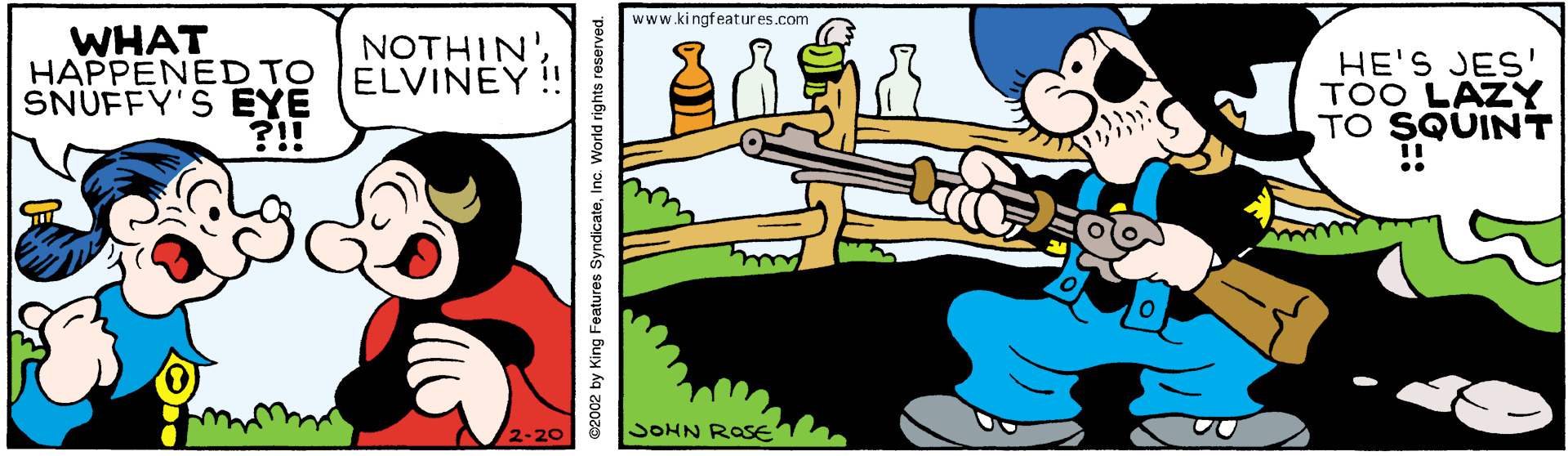 Barney Google And Snuffy Smith Comic Strip 2002-02-20 | Comics Kingdom