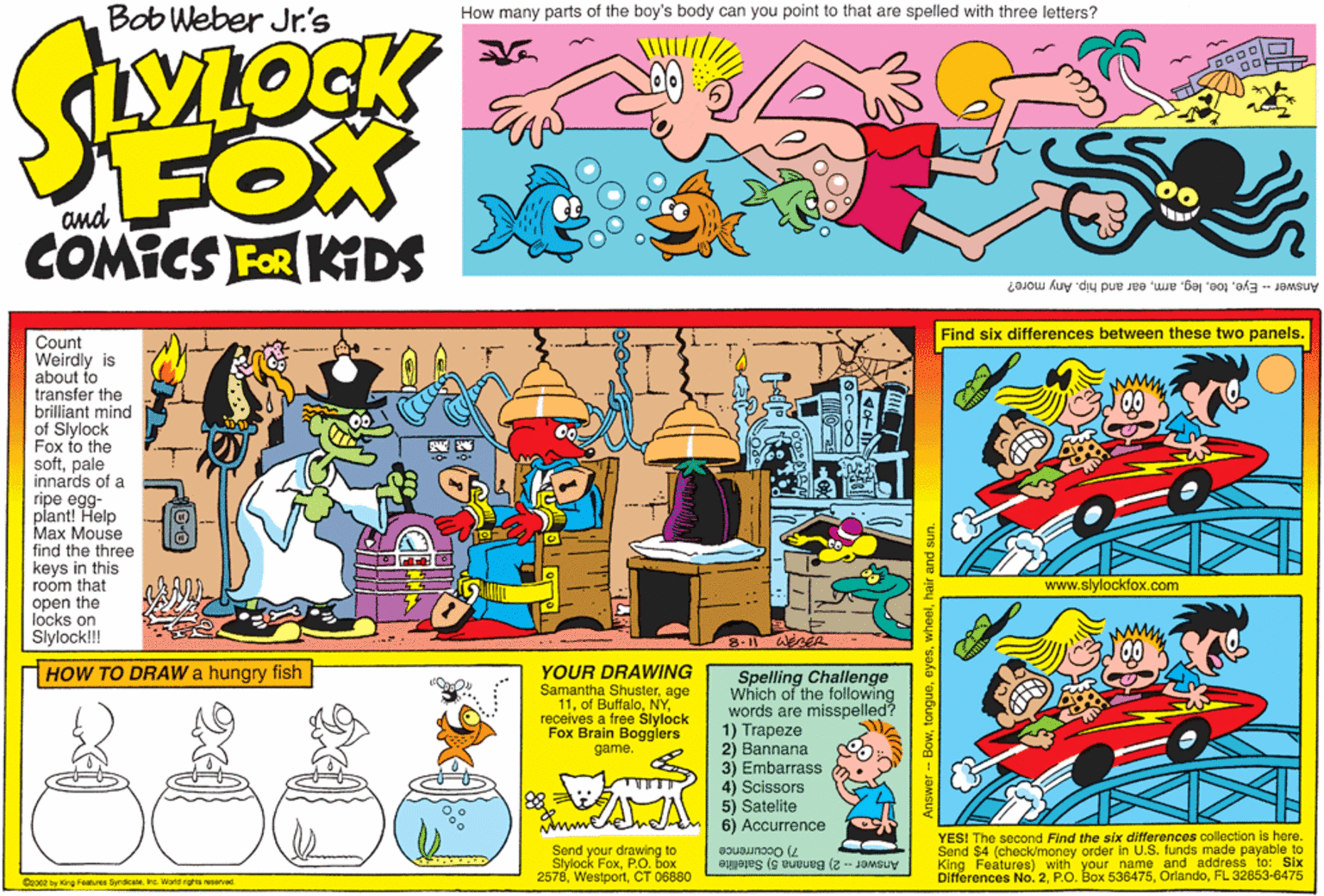 Slylock Fox Comic Strip 2002-08-11 | Comics Kingdom