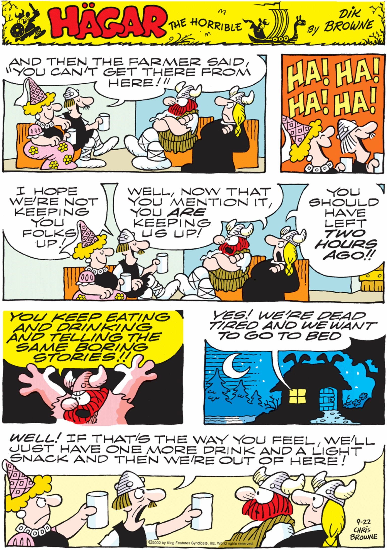 Hagar The Horrible Comic Strip 2002-09-22 | Comics Kingdom
