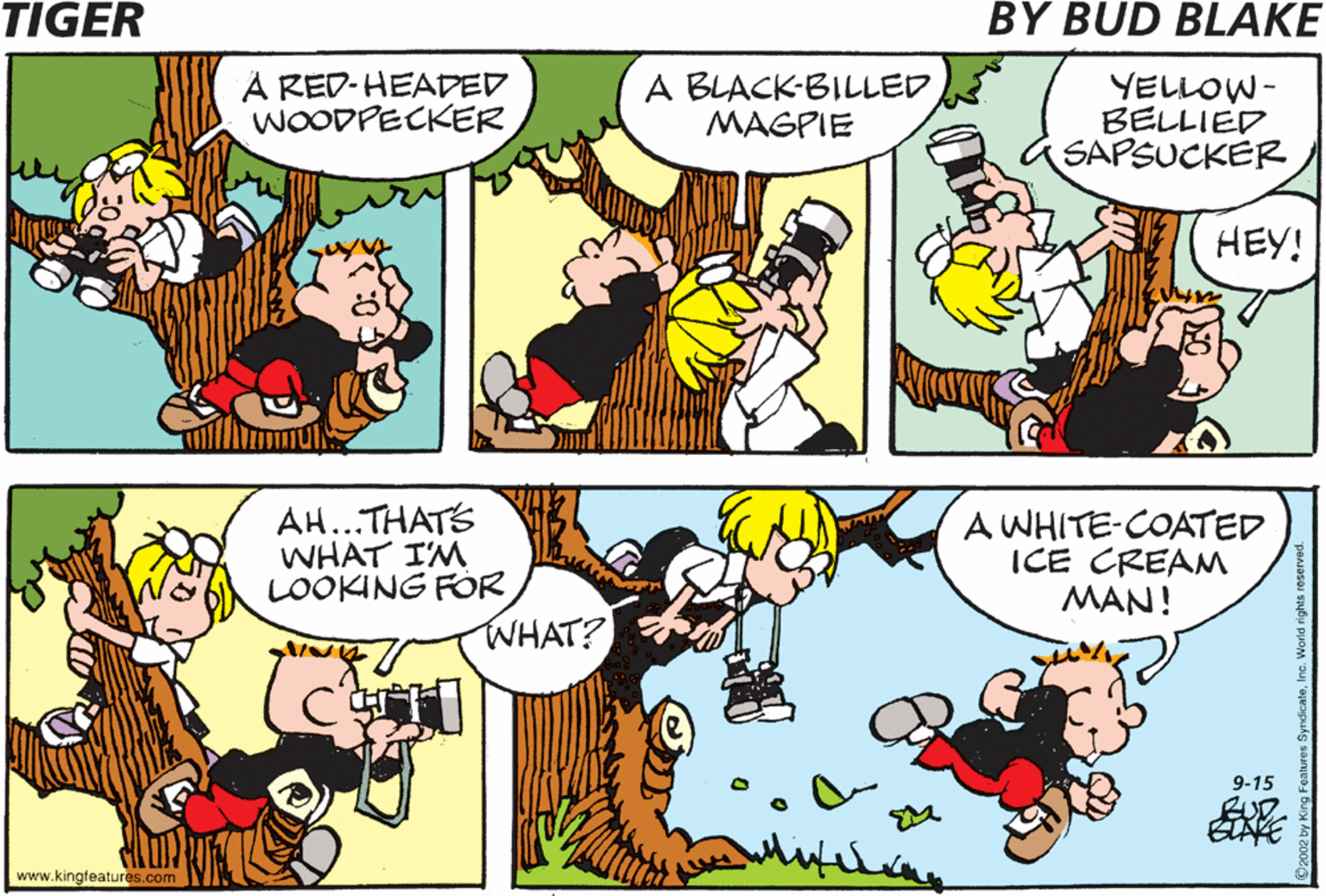 Tiger Comic Strip 2002-09-15 | Comics Kingdom
