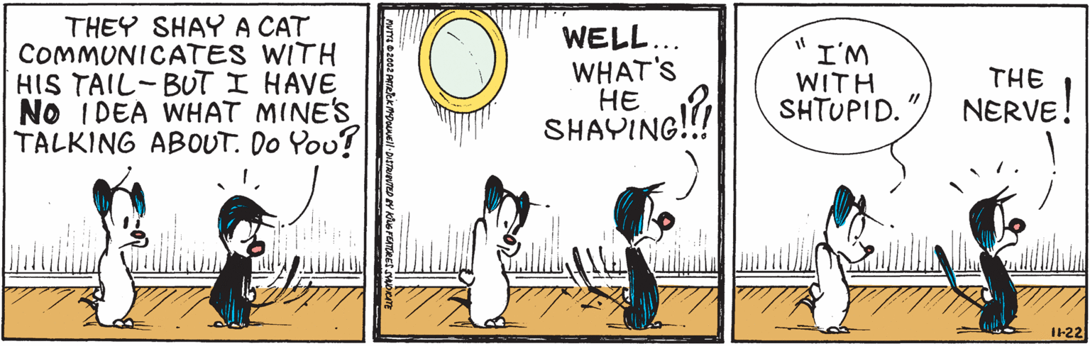 Mutts Comic Strip 2002-11-22 | Comics Kingdom