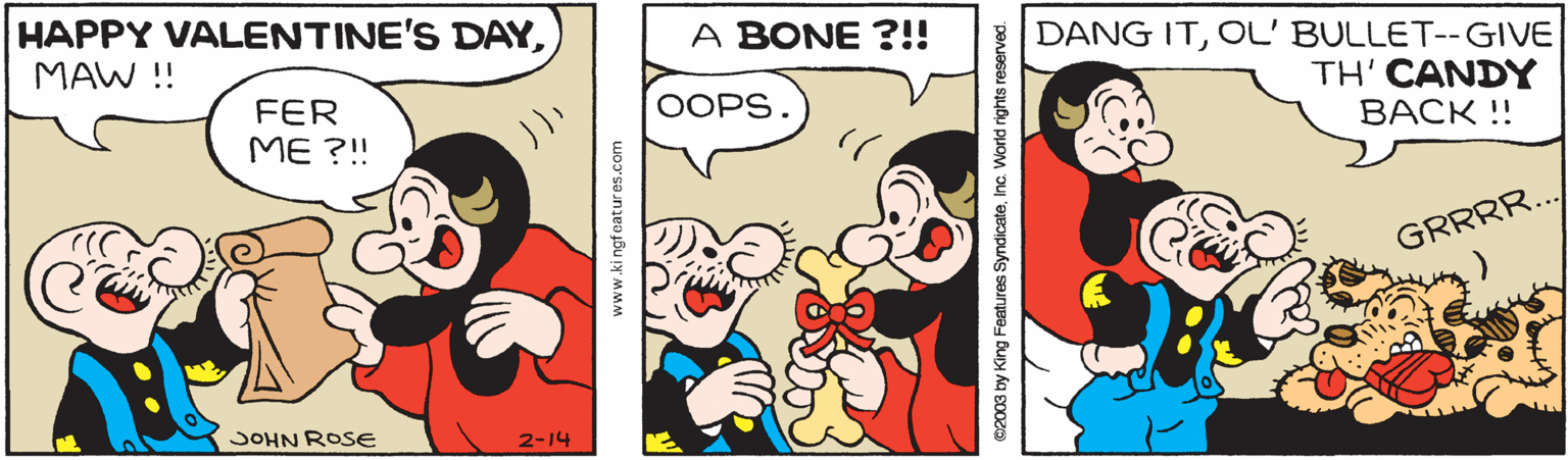 Barney Google And Snuffy Smith Comic Strip 2003-02-14 | Comics Kingdom