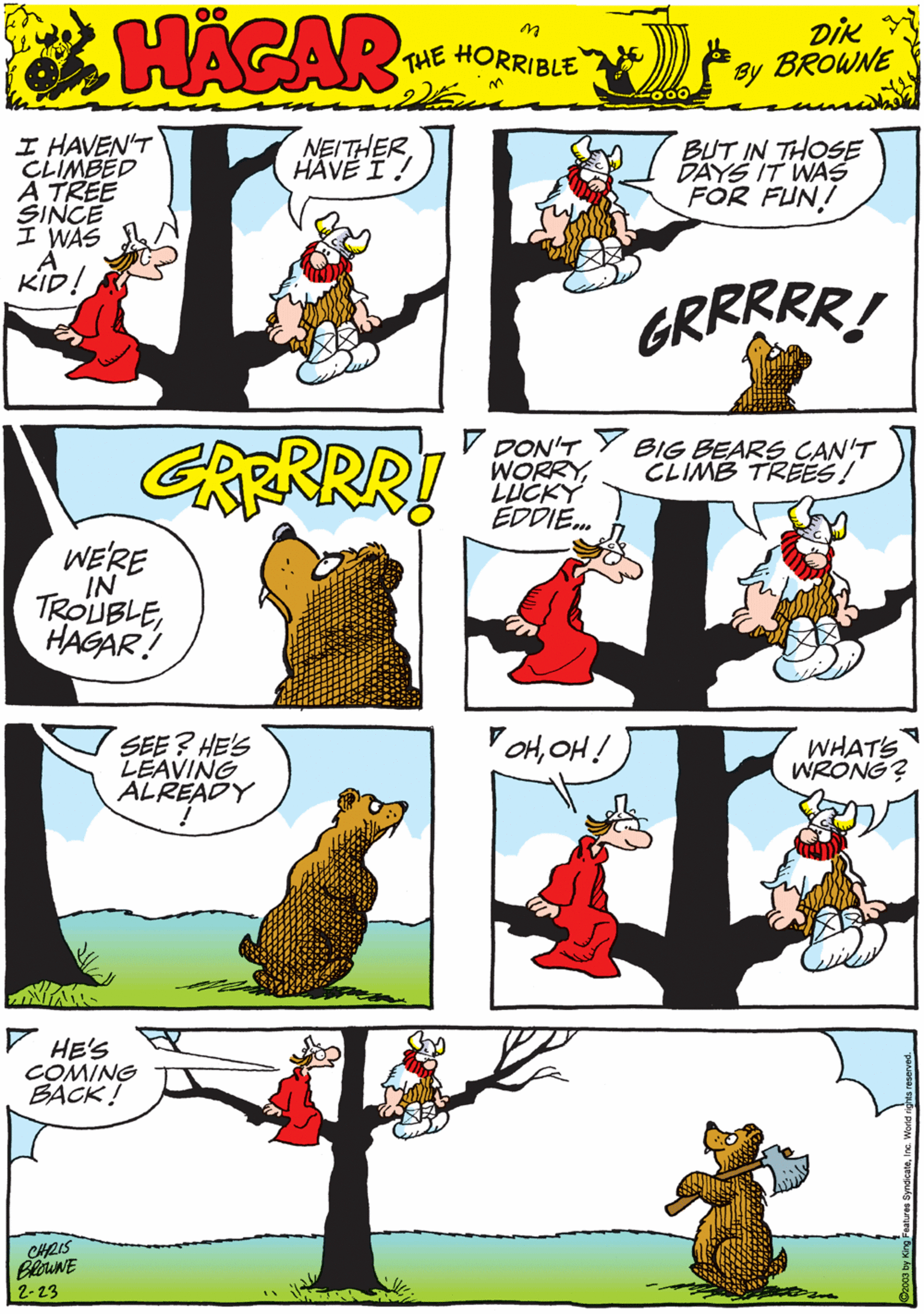 Hagar The Horrible Comic Strip 2003-02-23 | Comics Kingdom