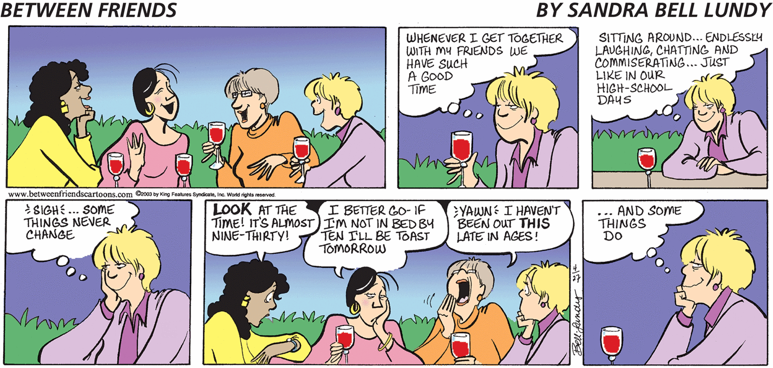Between Friends Comic Strip 2003-04-27 | Comics Kingdom