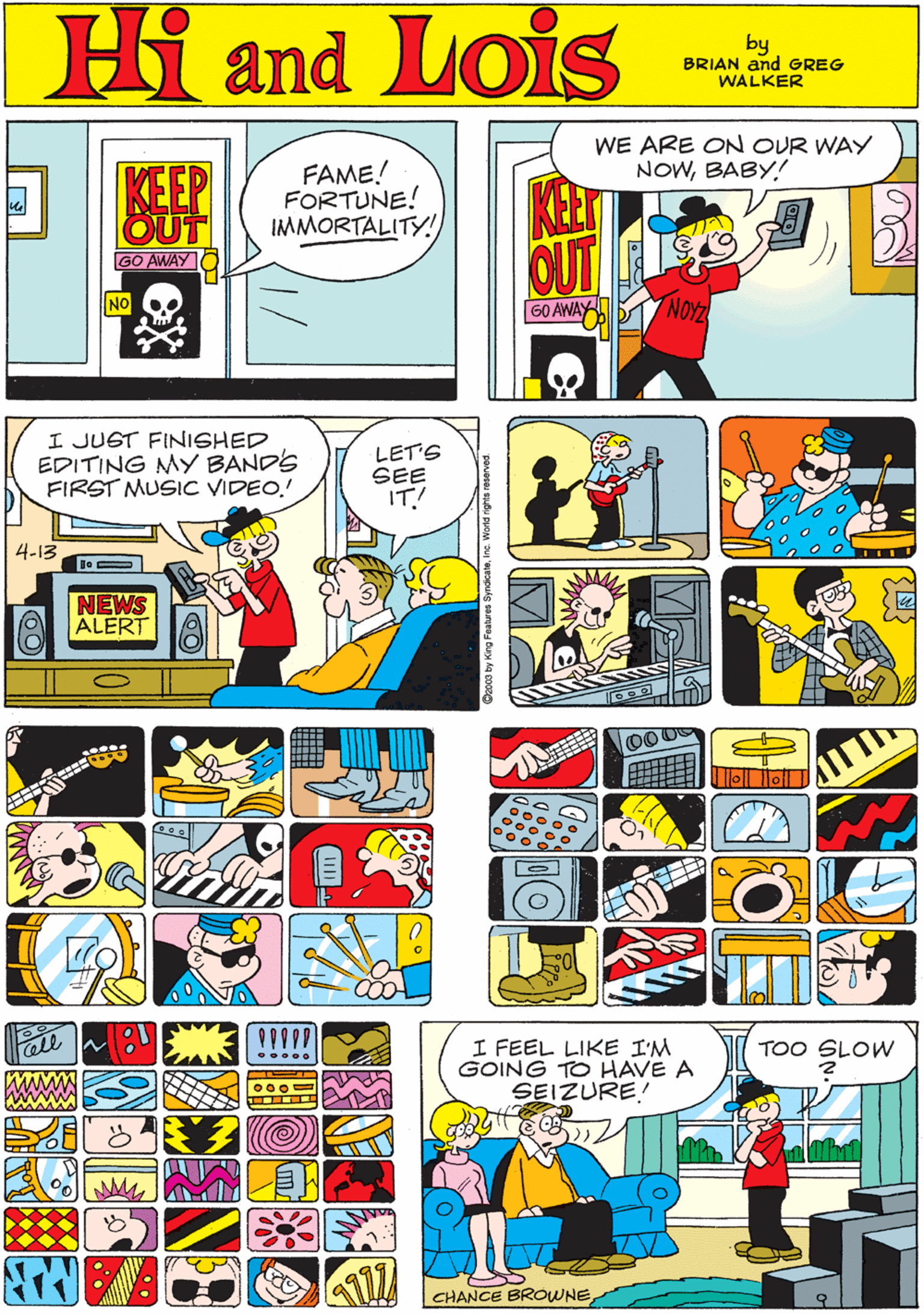 Hi and Lois Comic Strip 2003-04-13 | Comics Kingdom