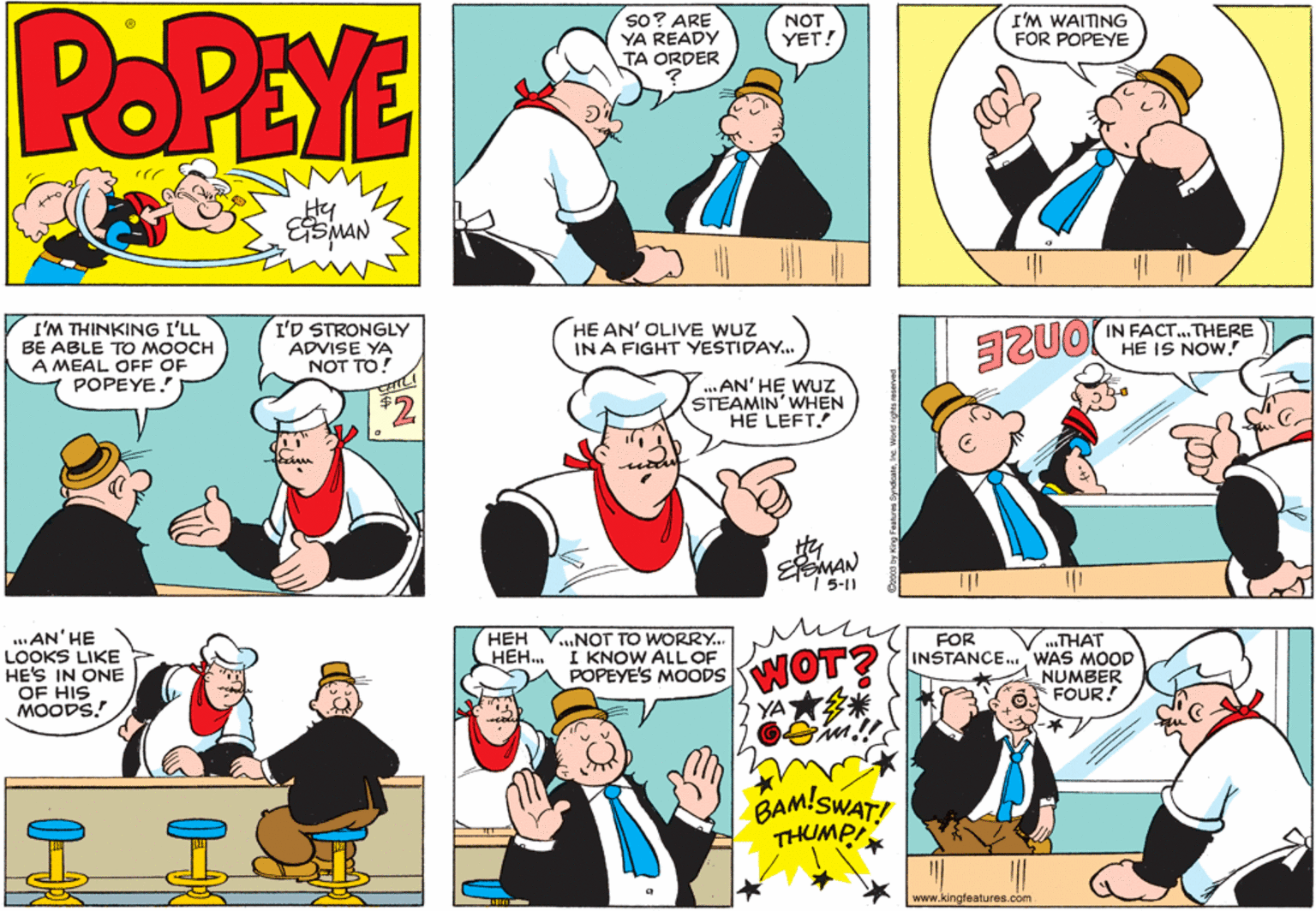 Popeye Comic Strip 2003-05-11 | Comics Kingdom