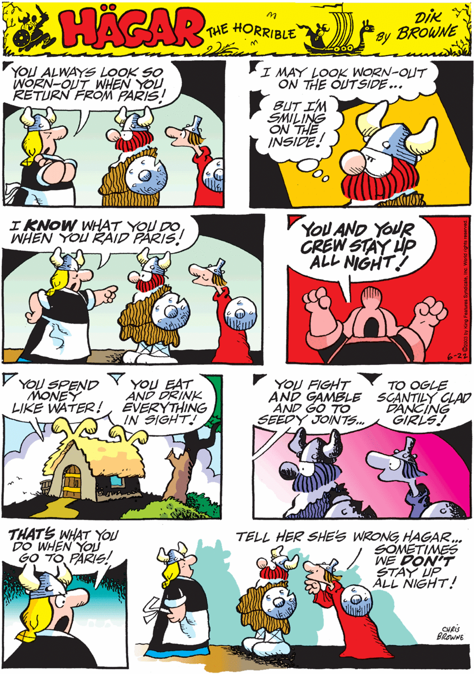 Hagar The Horrible Comic Strip 2003-06-22 | Comics Kingdom