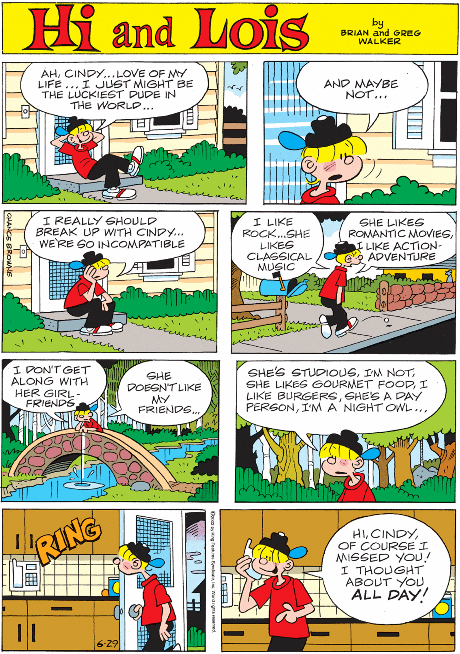 Hi and Lois Comic Strip 2003-06-29 | Comics Kingdom