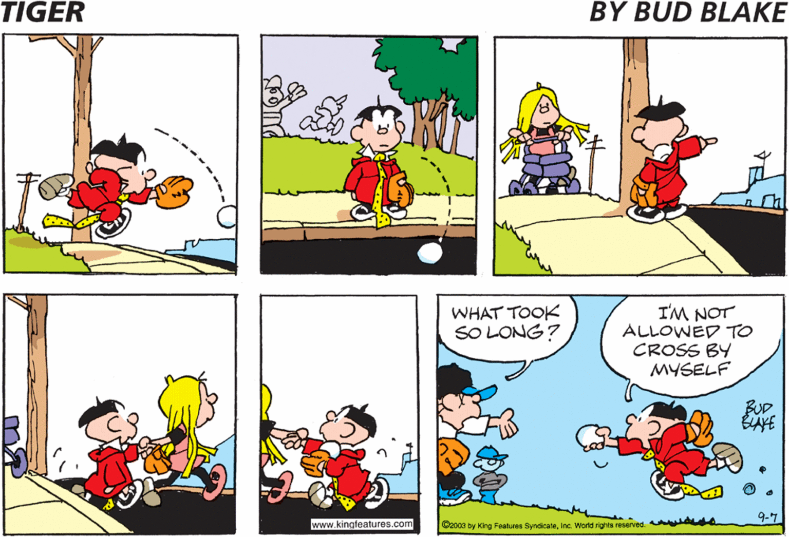 Tiger Comic Strip 2003-09-07 | Comics Kingdom
