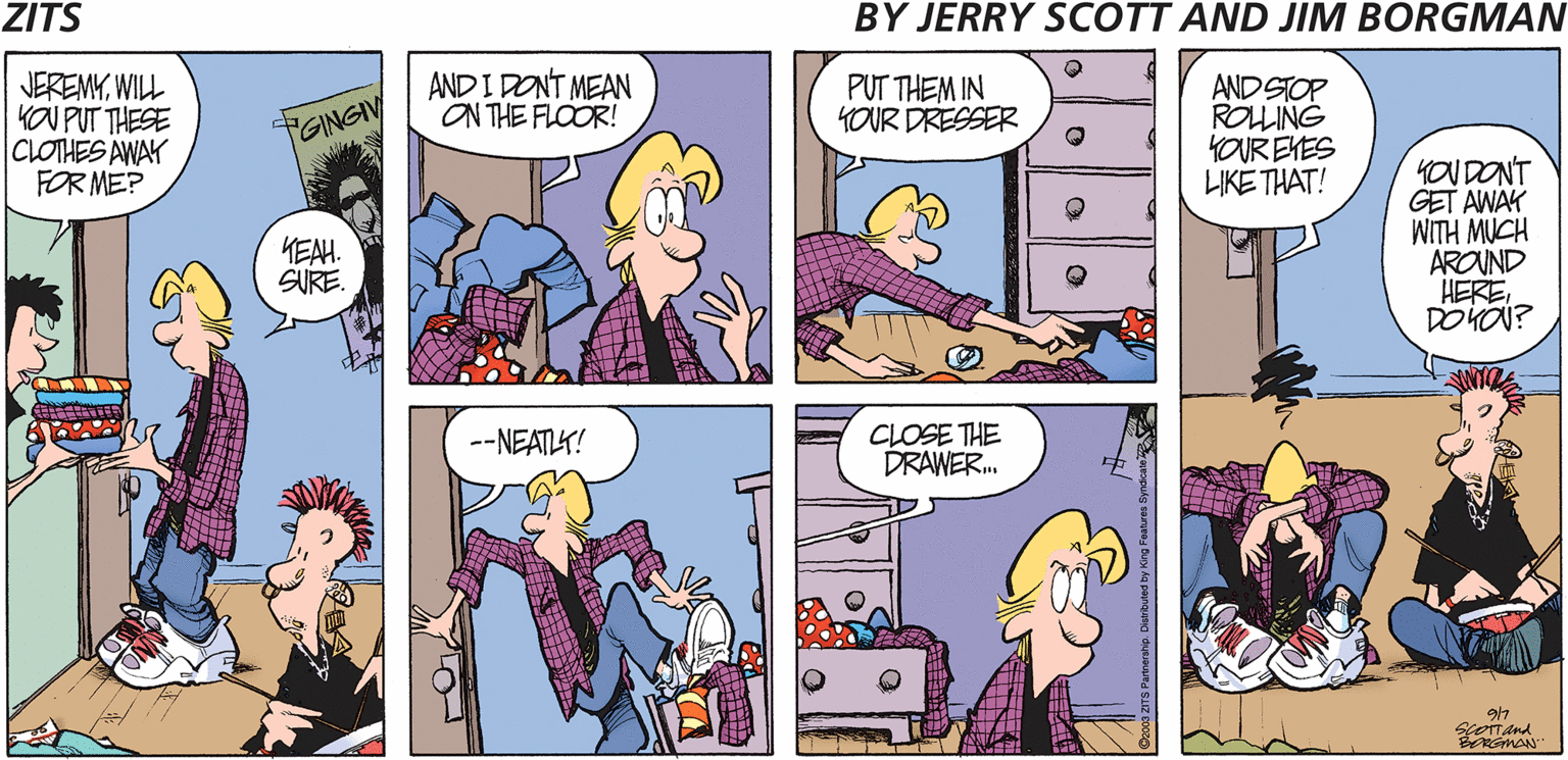 Zits Comic Strip 2003-09-07 | Comics Kingdom