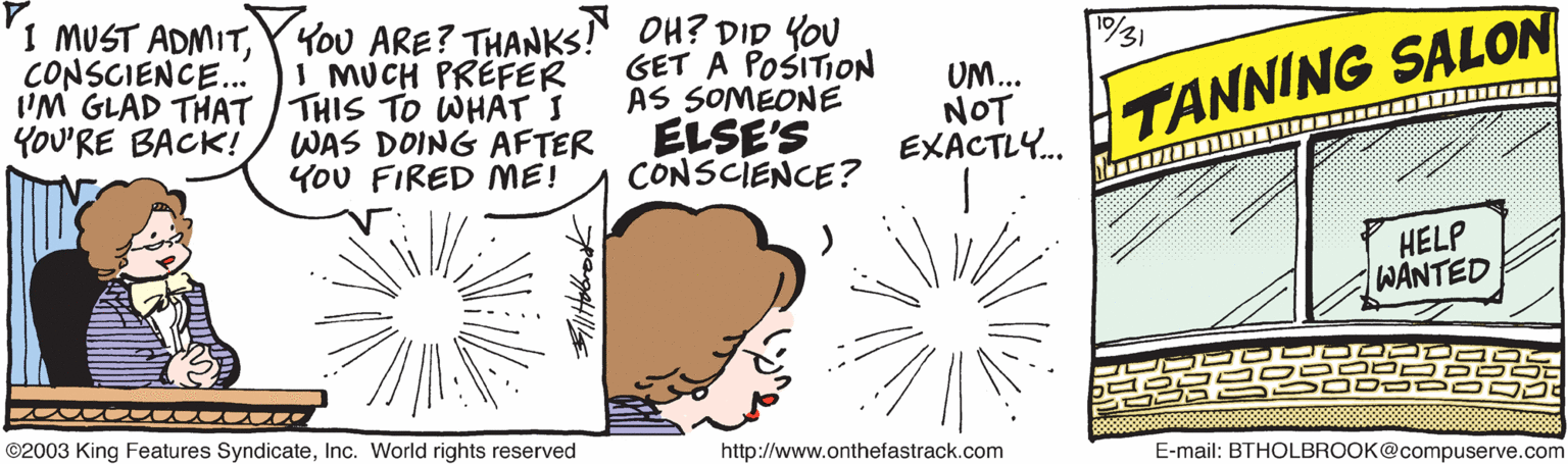 On The Fastrack Comic Strip 2003-10-31 | Comics Kingdom