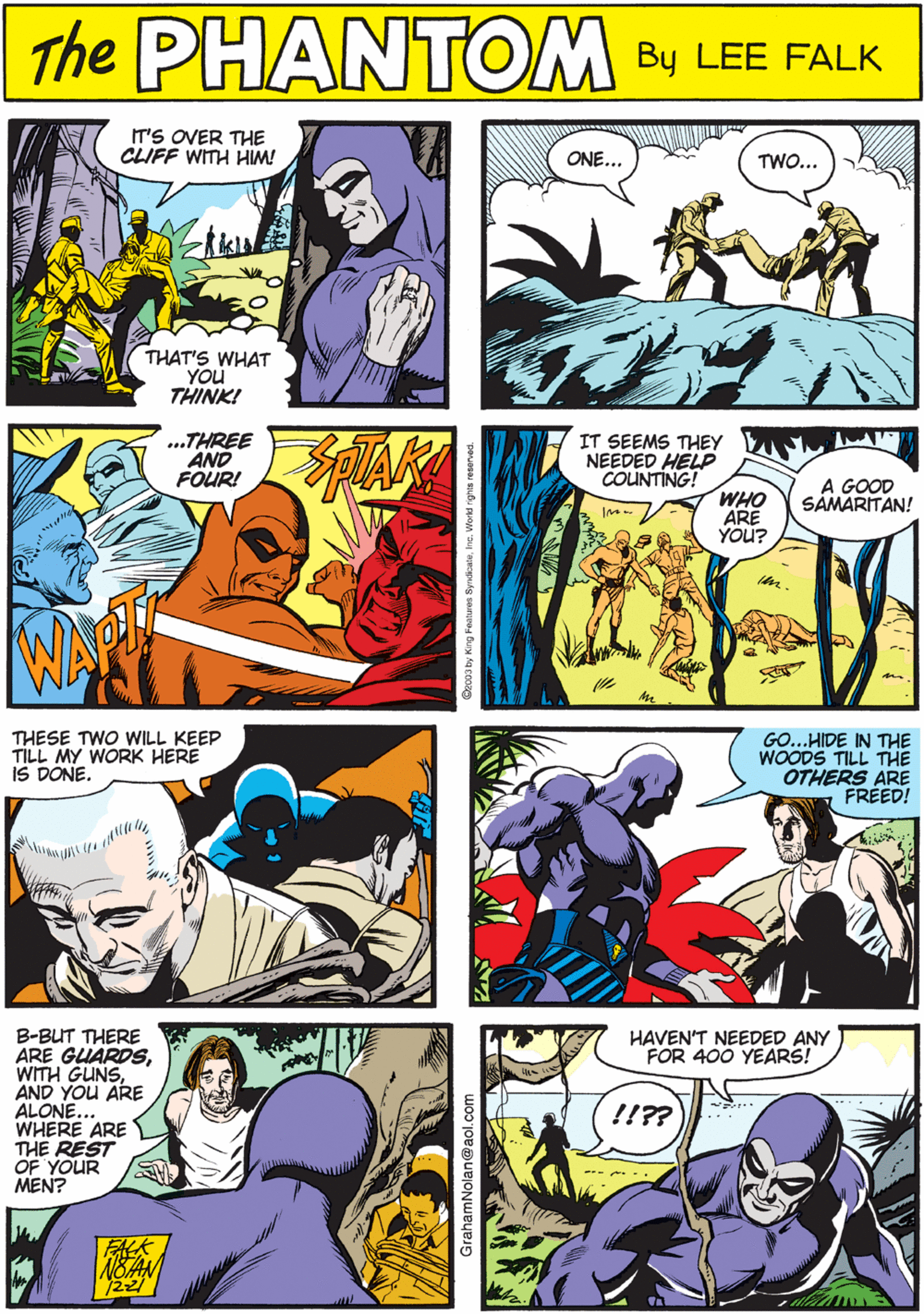 The Phantom Comic Strip 2003-12-21 | Comics Kingdom