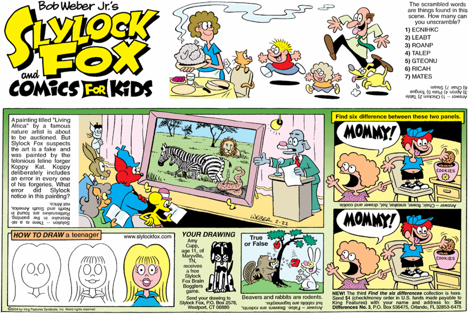 Slylock Fox Comic Strip 2004-02-22 | Comics Kingdom