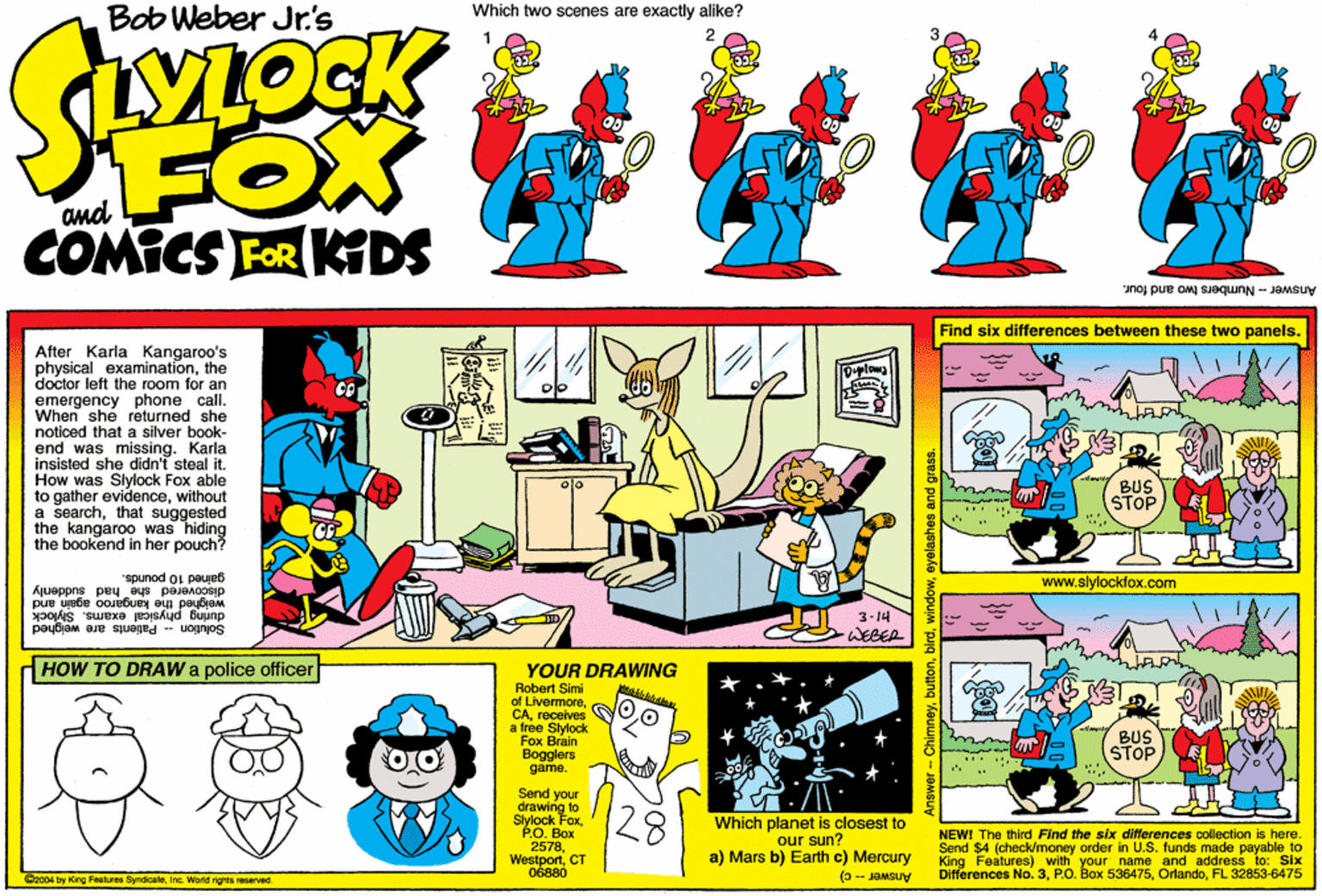 Slylock Fox Comic Strip 2004-03-14 | Comics Kingdom