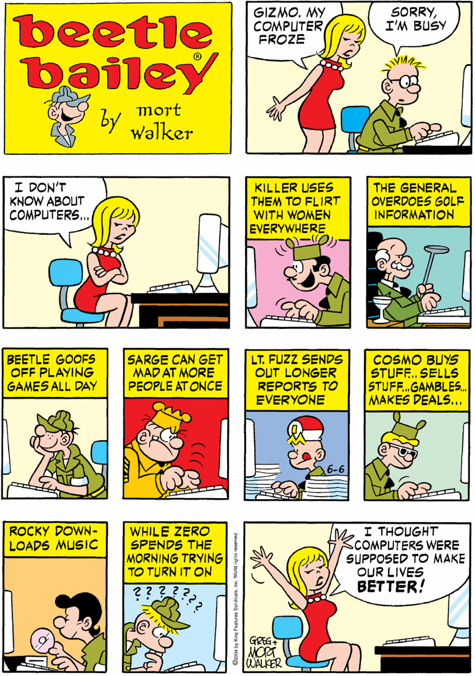 Beetle Bailey Comic Strip 2004-06-06 | Comics Kingdom