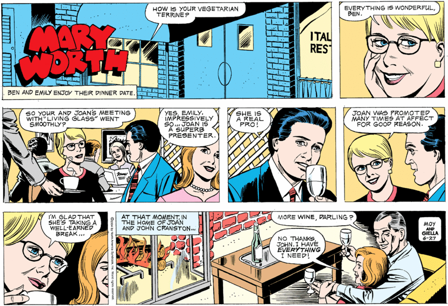 Mary Worth Comic Strip 2004-06-27 | Comics Kingdom