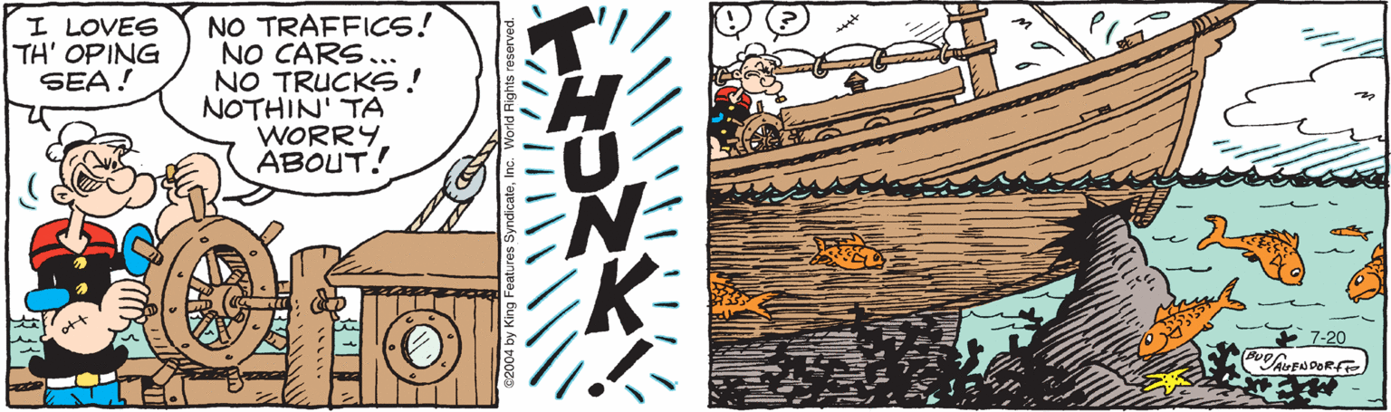 Popeye Comic Strip 2004-07-20 | Comics Kingdom