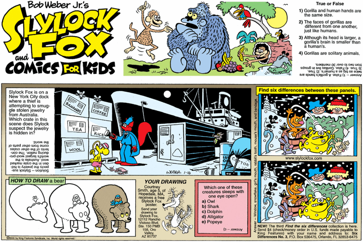Slylock Fox Comic Strip 2005-01-16 | Comics Kingdom