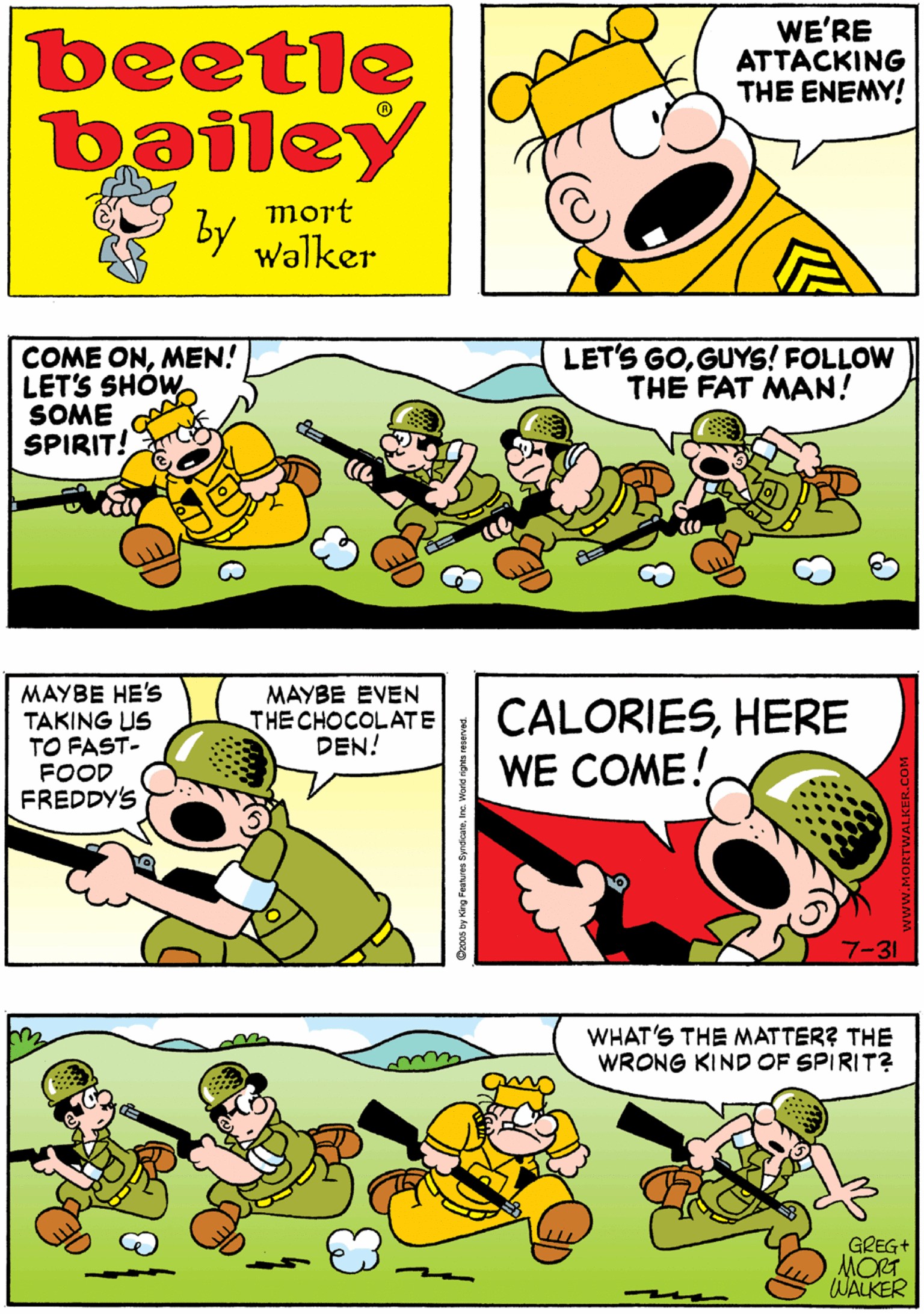 Beetle Bailey Comic Strip 2005-07-31 | Comics Kingdom