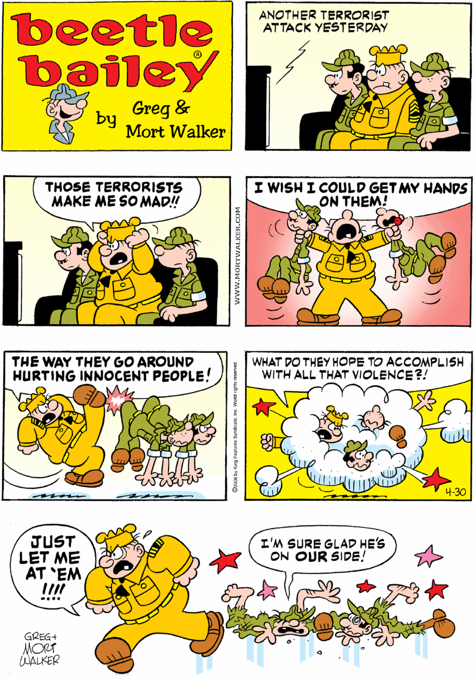 Beetle Bailey Comic Strip 2006-04-30 | Comics Kingdom