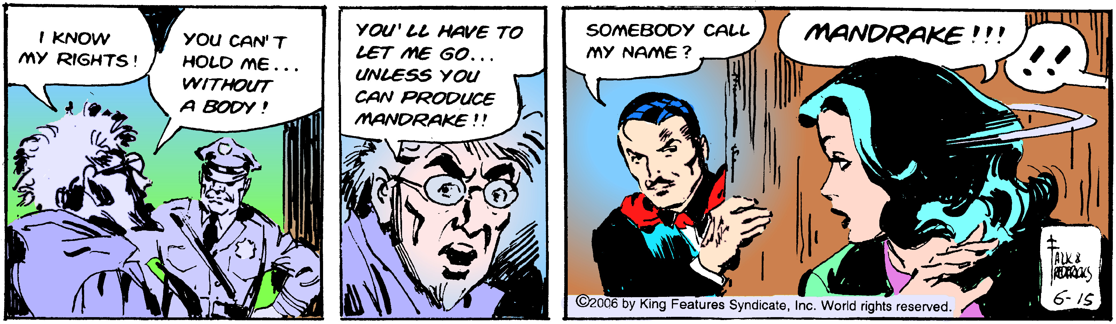 Mandrake The Magician Comic Strip 2006-06-15 | Comics Kingdom