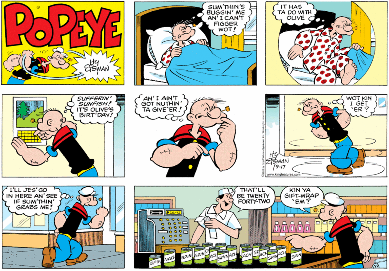 Popeye Comic Strip 2006-09-17 | Comics Kingdom