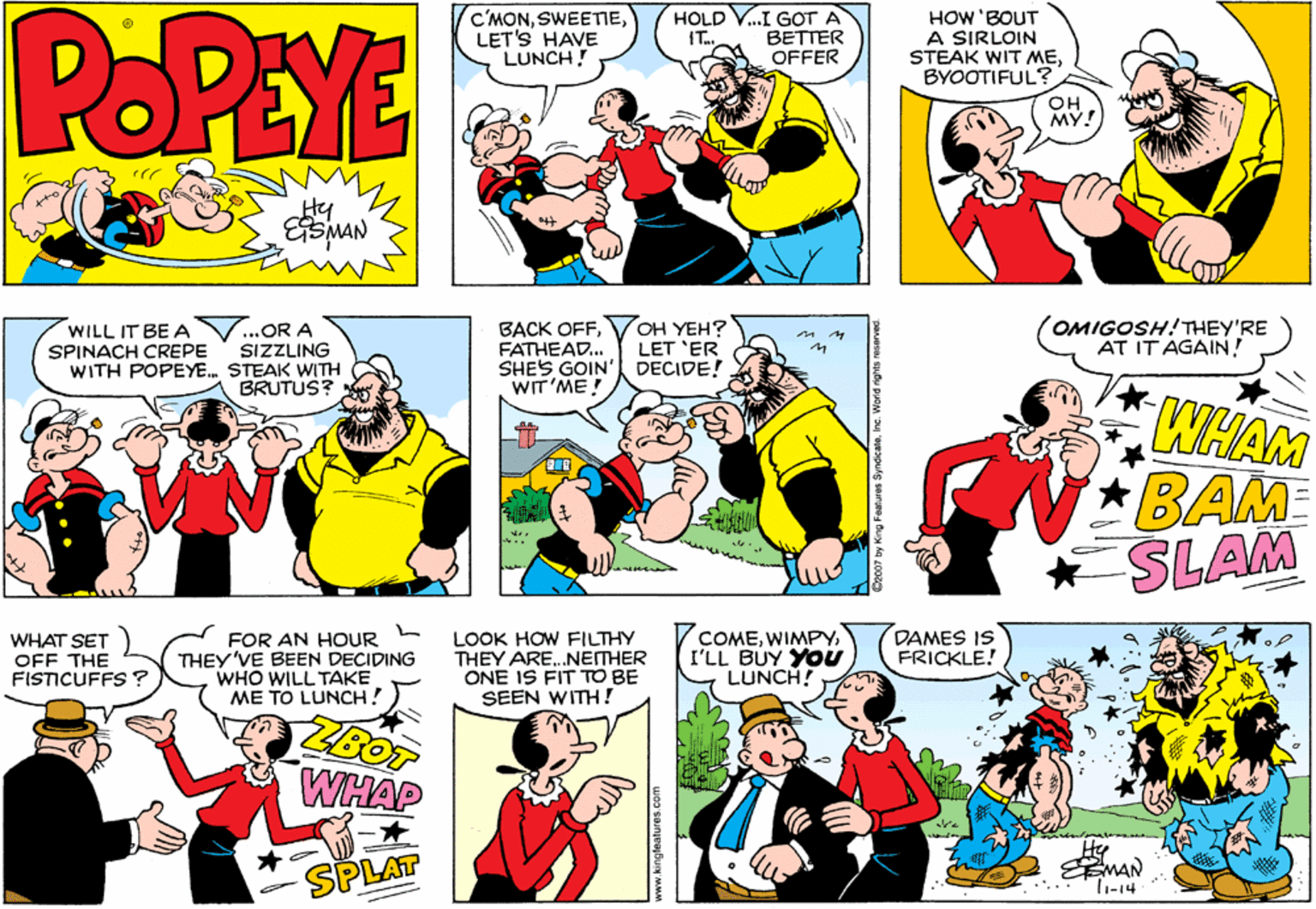 Popeye Comic Strip 2007-01-14 | Comics Kingdom