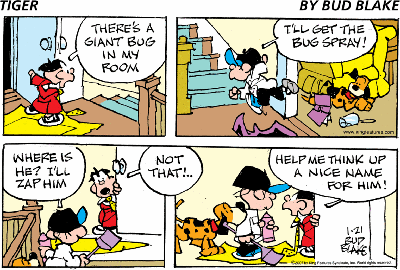 Tiger Comic Strip 2007-01-21 | Comics Kingdom