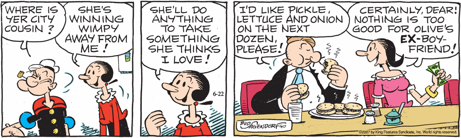Popeye Comic Strip 2007-06-22 | Comics Kingdom
