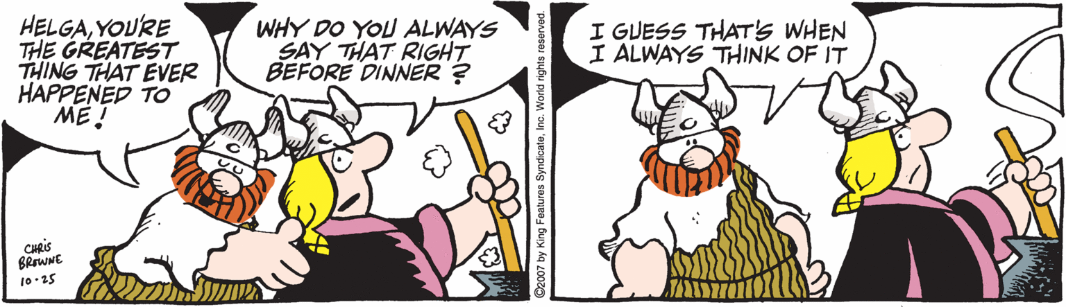 Hagar The Horrible Comic Strip 2007-10-25 | Comics Kingdom