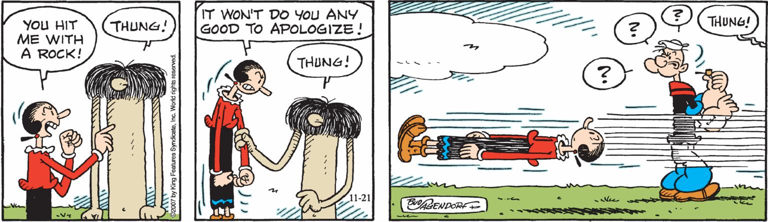 Popeye Comic Strip 2007-11-21 | Comics Kingdom