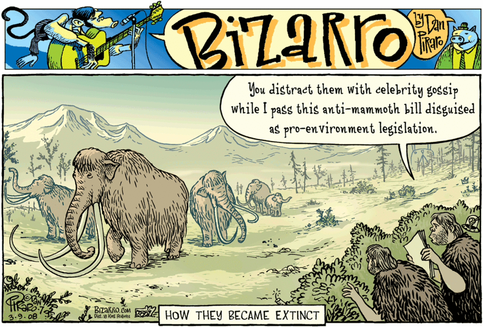 Bizarro Comic Strip 2008-03-09 | Comics Kingdom