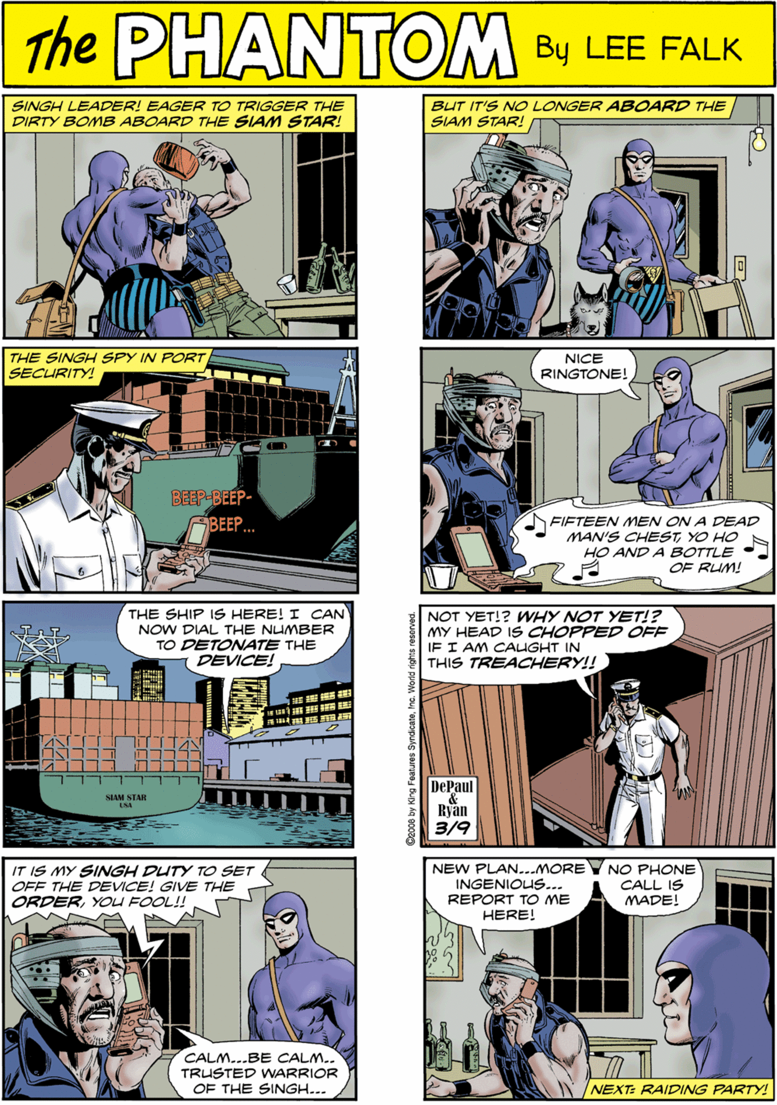 The Phantom Comic Strip 2008-03-09 | Comics Kingdom