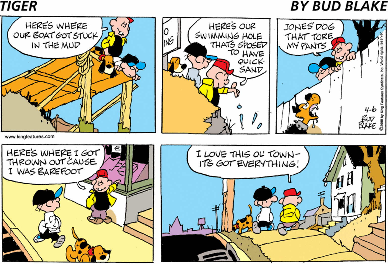 Tiger Comic Strip 2008-04-06 | Comics Kingdom