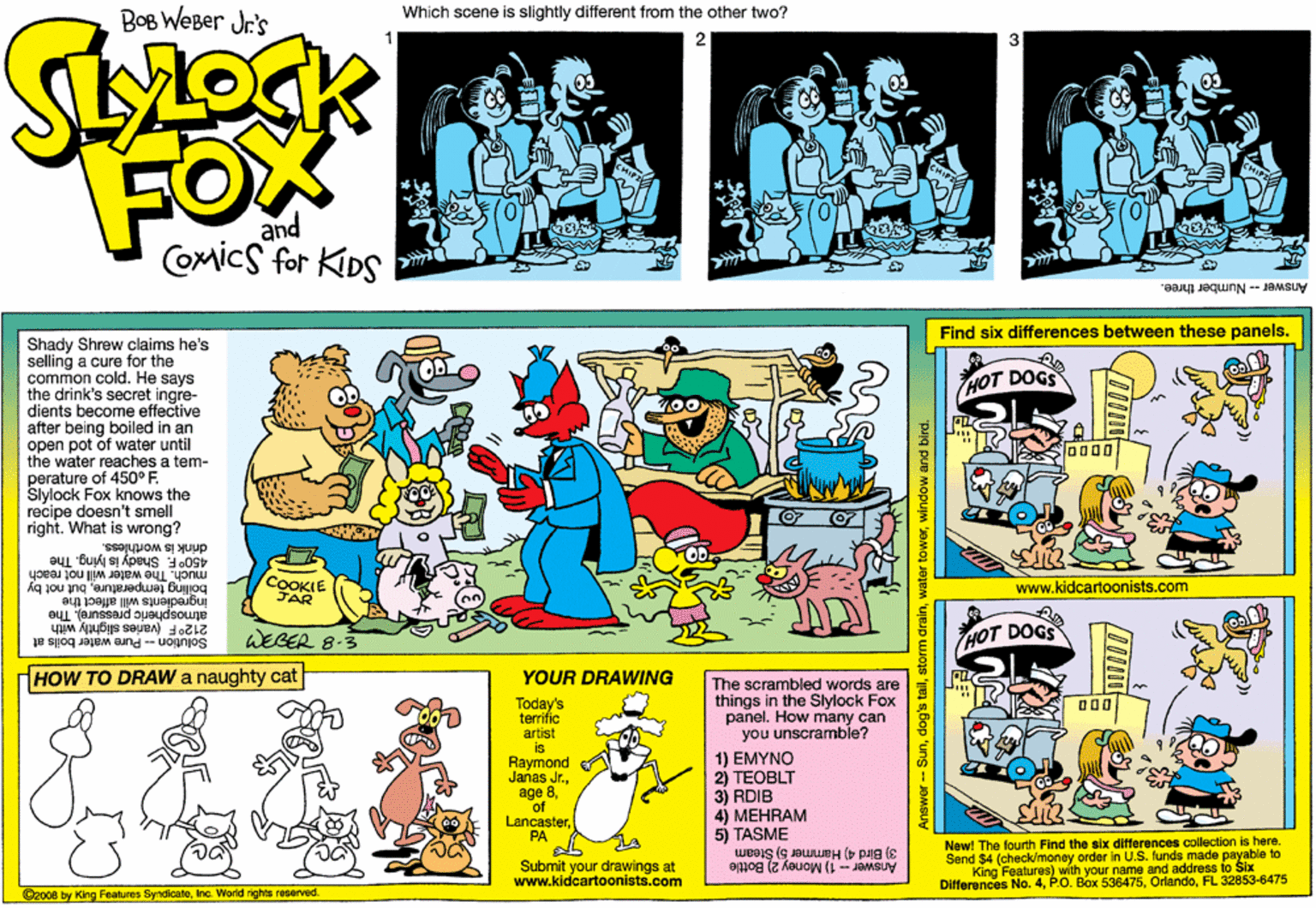 Slylock Fox Comic Strip 2008-08-03 | Comics Kingdom