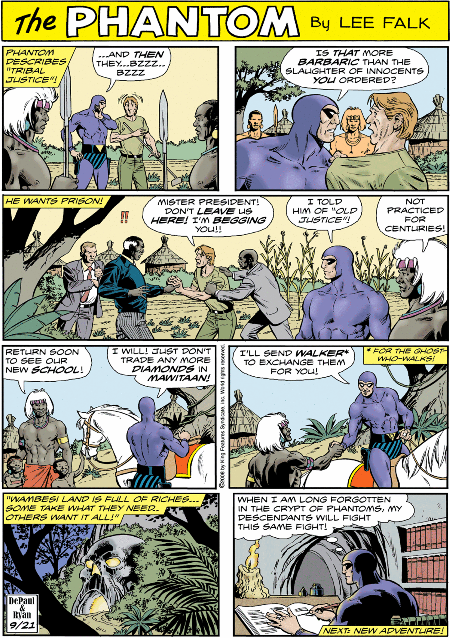 The Phantom Comic Strip 2008-09-21 | Comics Kingdom