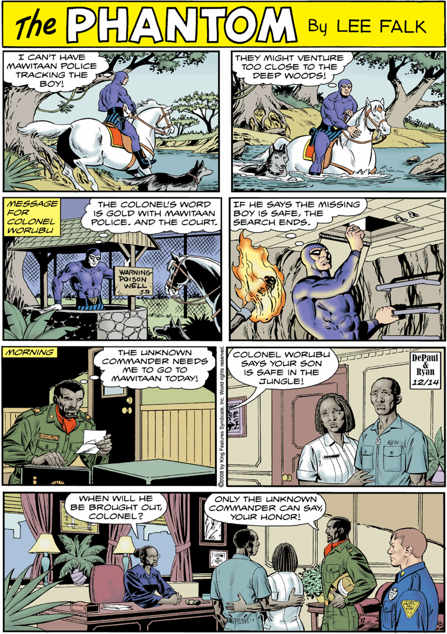 The Phantom Comic Strip 2008-12-14 | Comics Kingdom