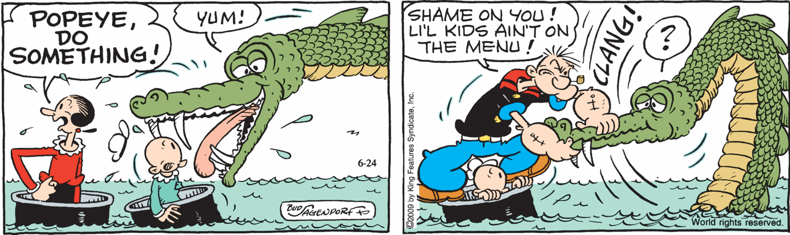 Popeye Comic Strip 2009-06-24 | Comics Kingdom