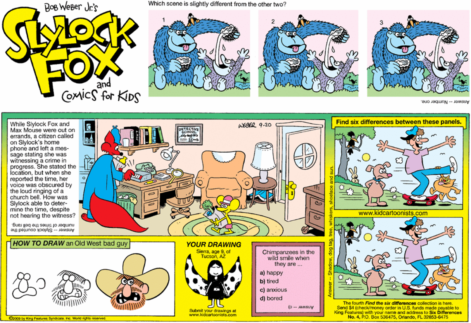 Slylock Fox Comic Strip 2009-09-20 | Comics Kingdom