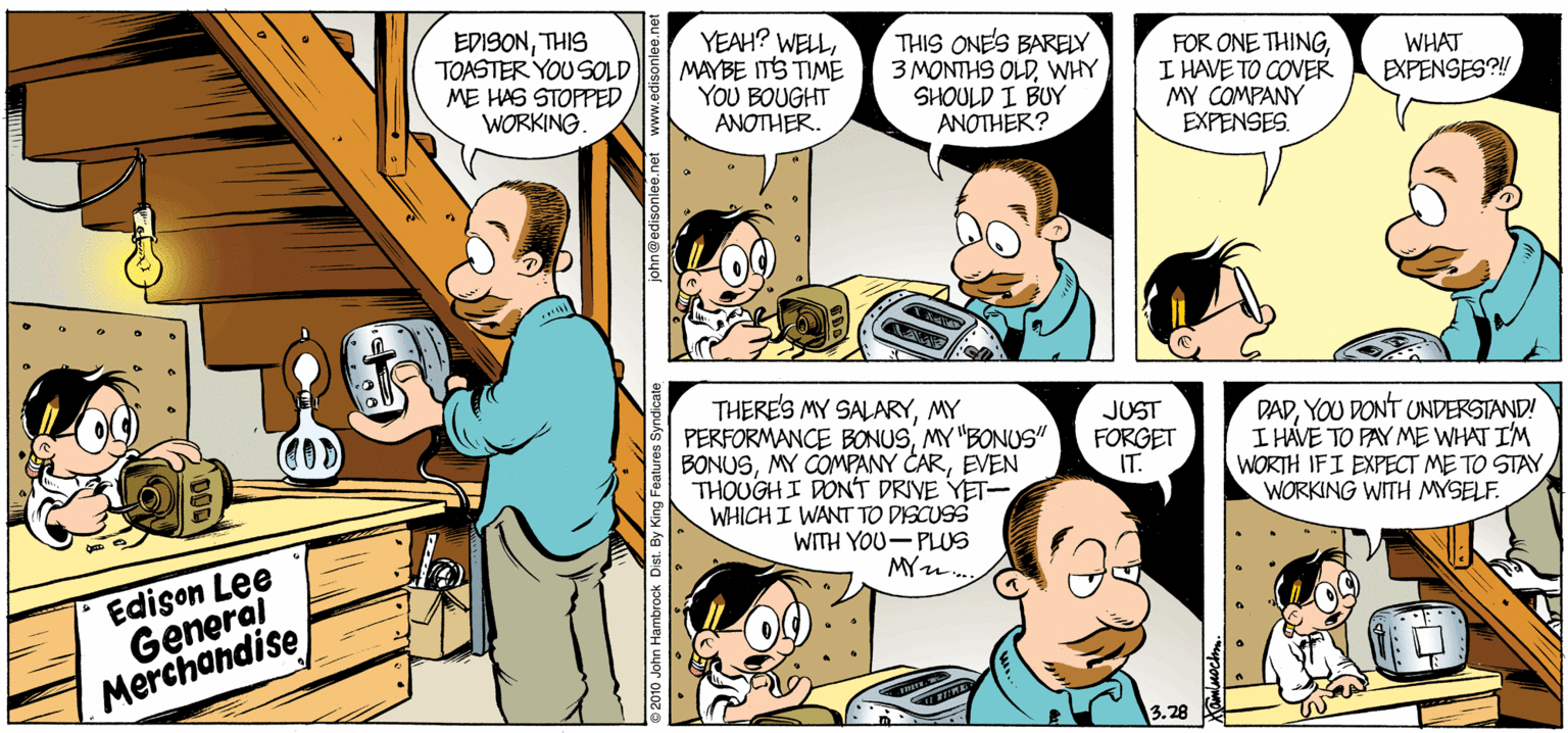 The Brilliant Mind Of Edison Lee Comic Strip 2010-03-28 | Comics Kingdom
