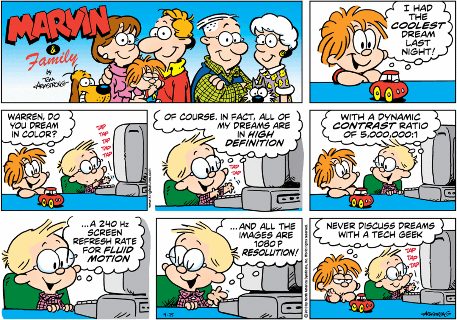 Marvin Comic Strip 2010-04-25 | Comics Kingdom