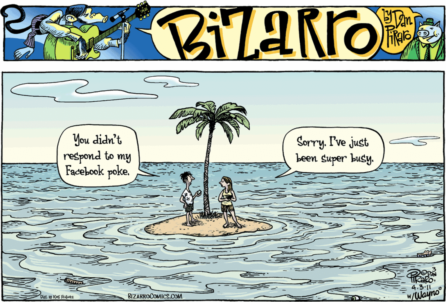 Bizarro Comic Strip 2011-04-03 | Comics Kingdom
