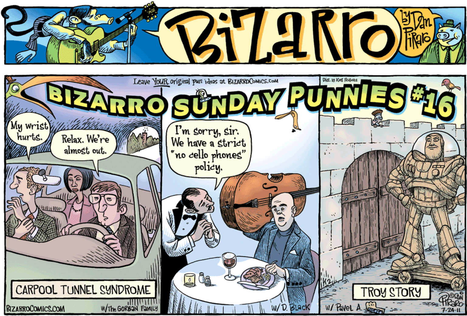 Bizarro Comic Strip 2011-07-24 | Comics Kingdom