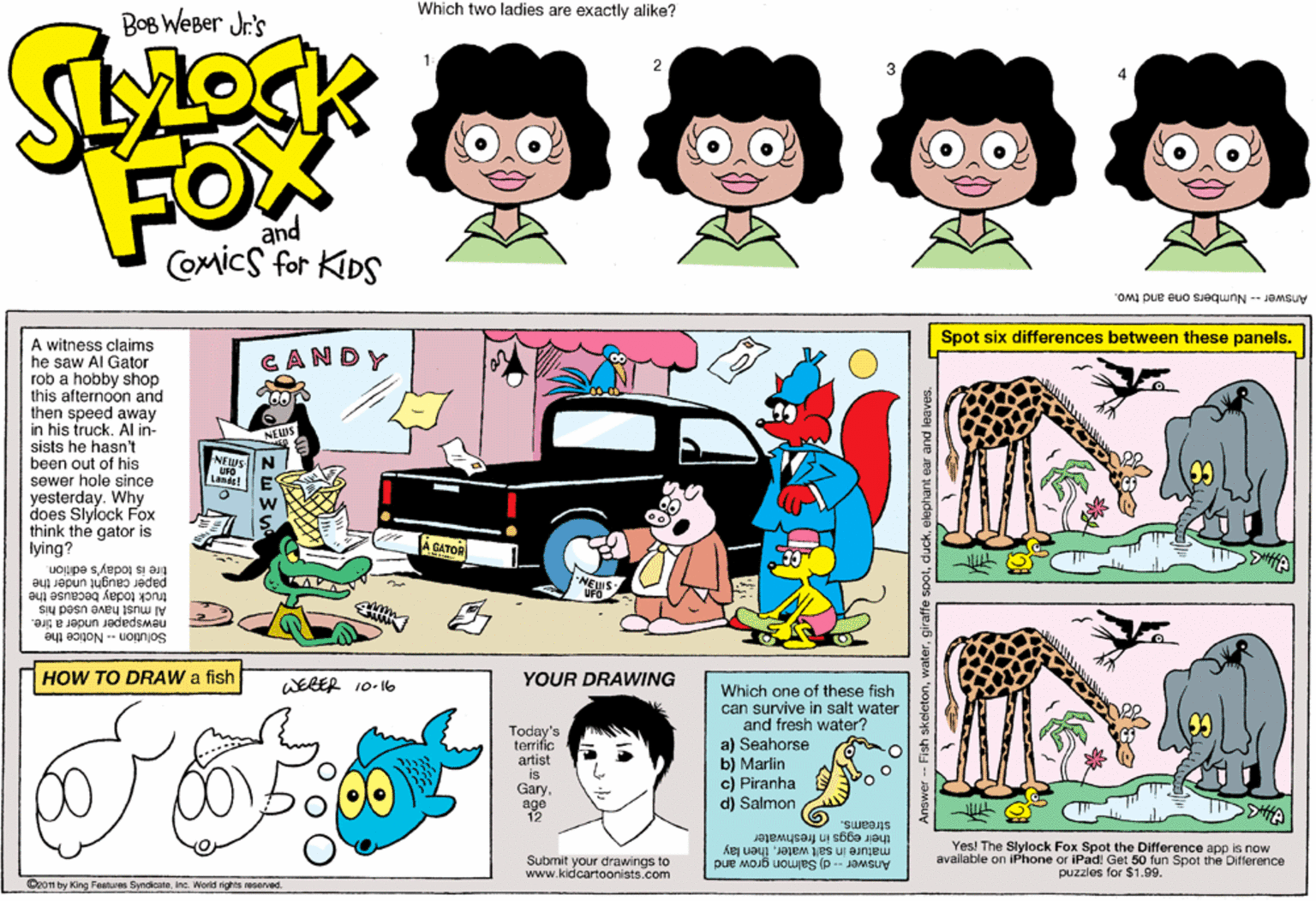 Slylock Fox Comic Strip 2011-10-16 | Comics Kingdom