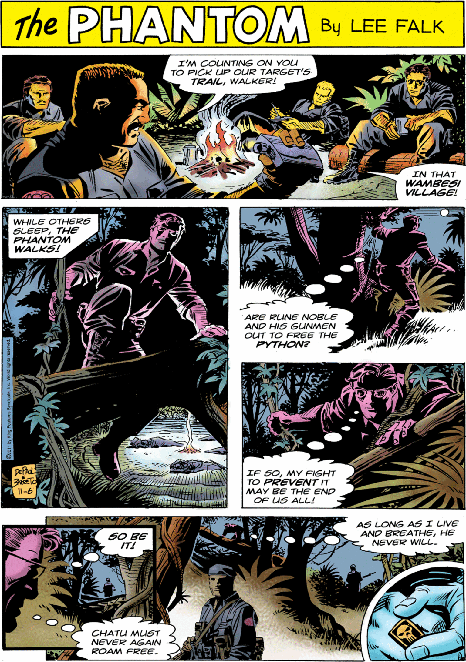 The Phantom Comic Strip 2011-11-06 | Comics Kingdom